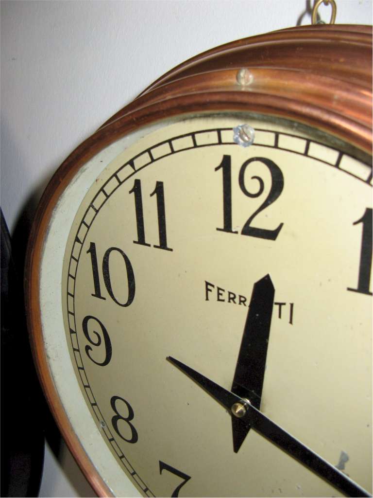 Ferranti copper circular wall clock from the art deco period. | SOLD ...