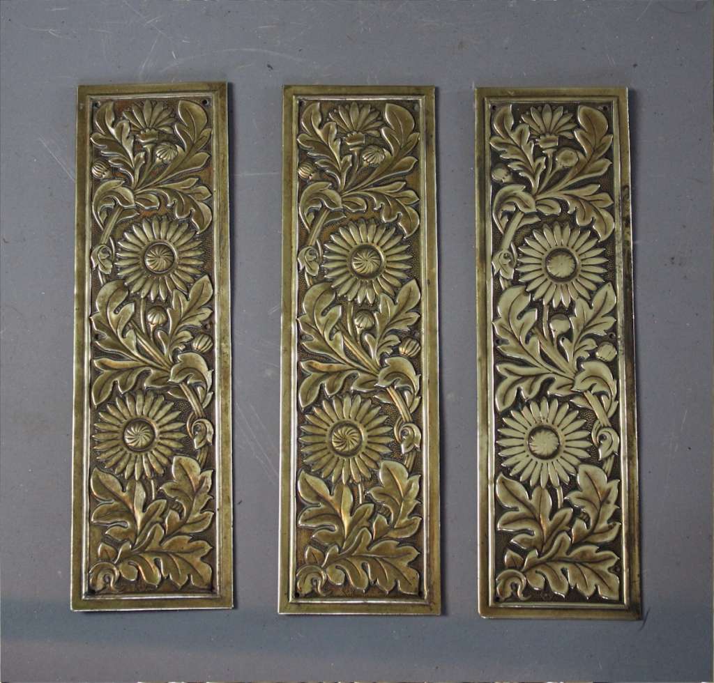 Aesthetic Movement finger plates. | METALWARE | Art Furniture