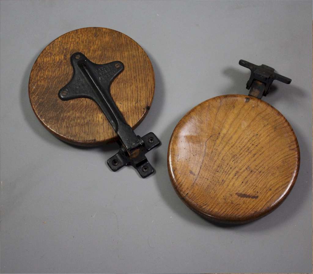 Oak folding train conductors seat | LATEST STOCK | Art Furniture
